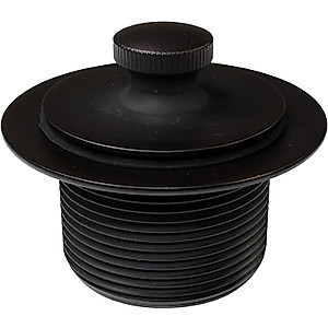 Westbrass D3324-12 1-1/2" NPSM Twist & Close Bathtub Drain Plug, Coarse Thread, Oil Rubbed Bronze