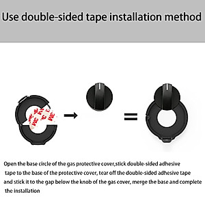 HAO JIE Haojie Children Gas knob Protection Cover, Kitchen Stove knob Cover Five Pieces, Large Universal Design, to Protect The Safety of Children, 5 Count (Pack of 1)