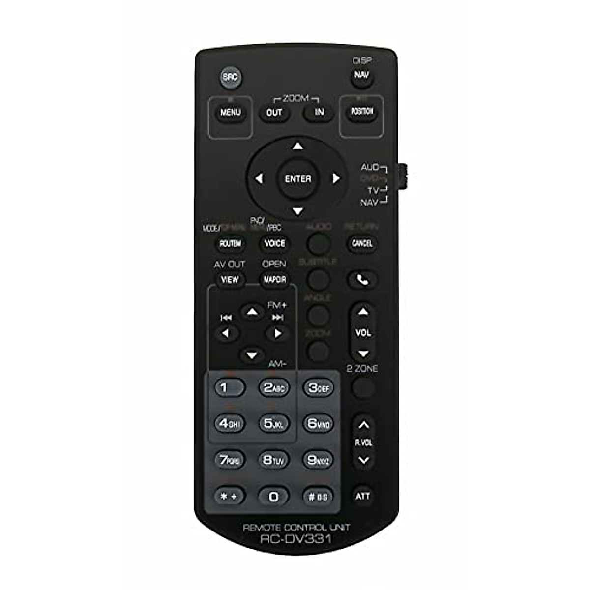 New RC-DV331 KNA-RCDV331 Replace Remote fit for Kenwood Multimedia Monitor DNX6460BT DNX6020EX DDX616 DNX6160 DDX6046BT DDX516 DNX5160 KVT-516 KVT-696 DDX896 DDX374BT DDX6703s DDX 616 DDX470