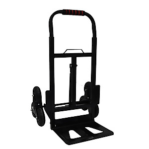 HayWHNKN Heavy-Duty Stair Climber Cart Portable Folding Hand Truck Handcart Luggage Cart 440LBS Load Capacity with Six Wheels