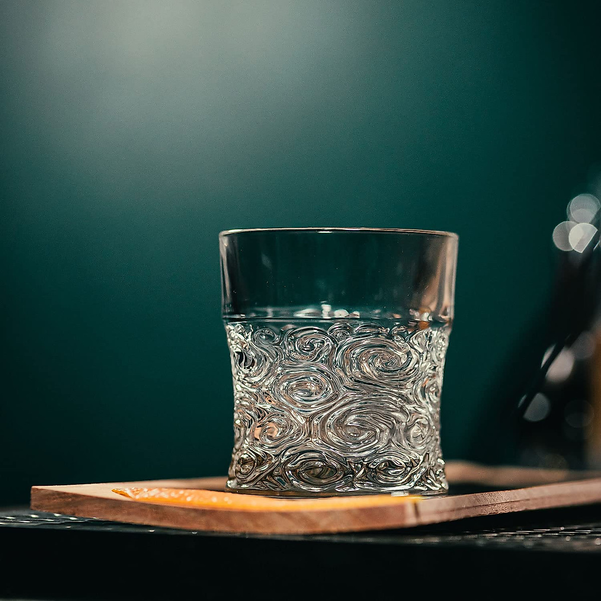 HISTORY COMPANY New Orleans “French Quarter” Old-Fashioned Crystal Cocktail Glass 2-Piece Set (Gift Box Collection)