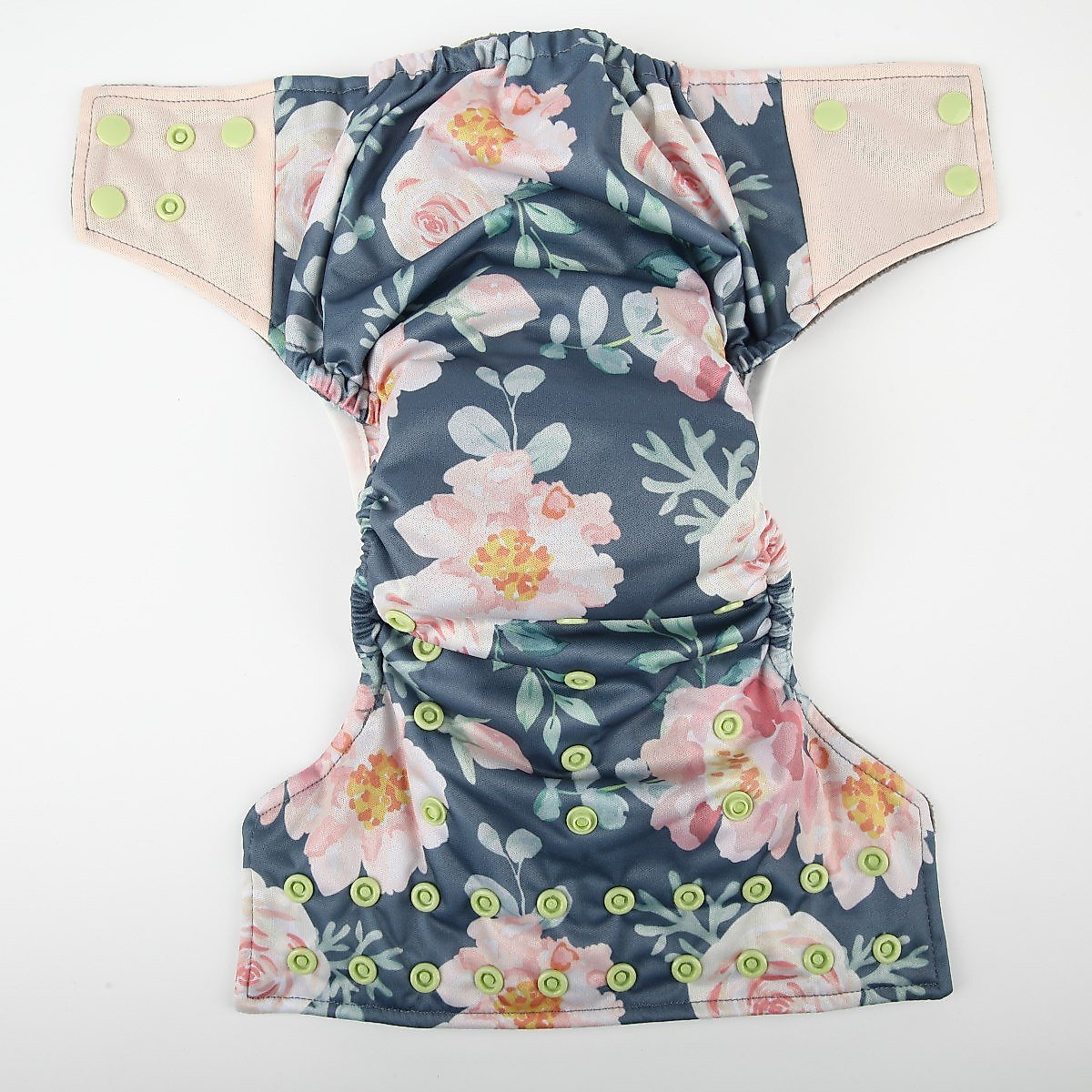 Sigzagor 3 AIll in One Cloth Diapers Nappies for Night AIO Sewn in Insert Reusable Washable (Flower Set)