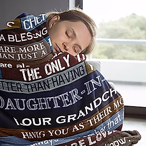Mubpean Daughter in Law Gifts Blanket 60"x50" - Gifts for Daughter in Law - Daughter in Law Gift Ideas - Birthday Gifts for Daughter in Law - Future Daughter in Law Gifts from Mother in Law Blankets