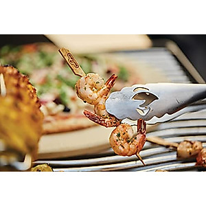 Napoleon Accessory 70033 - PRO Stainless Steel 2 Piece Toolset - Premium BBQ Grill Toolset, Cast Stainless Steel, Ergonomic Handles, Hanging Loops, Includes Tongs, Multifunctional Spatula