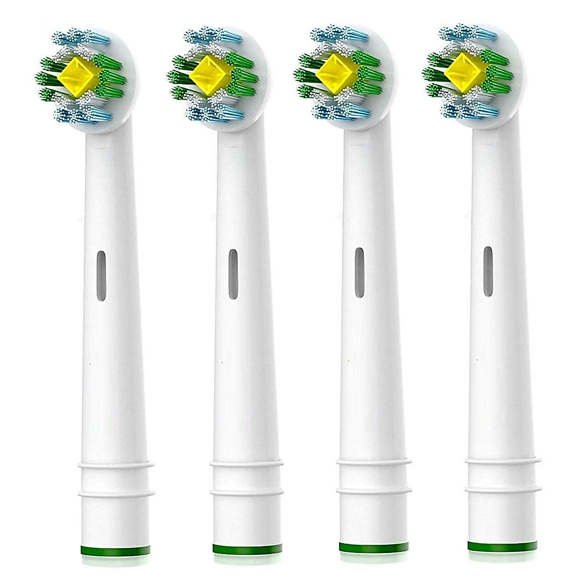 Replacement Brush Heads, Compatible with Braun 3D White Oral-B Electric Toothbrush - Pack of 4