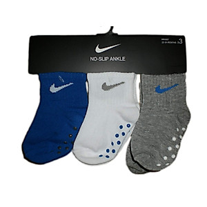 Nike Infant Baby Socks, 3 Pairs, Size 12-24 Months