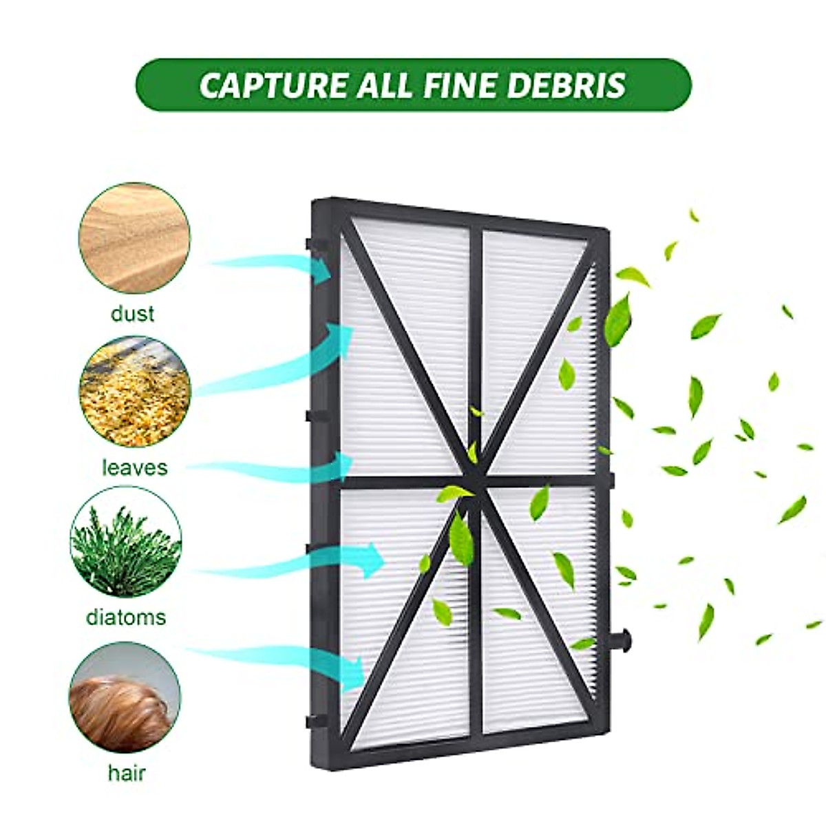 Robotic Pool Cleaner Ultra Fine Filter Compatible with Dolphin Nautilus CC Plus, M400, M500, Ultra Fine Cartridge Filter Panels Replacement, Part 9991432-R4, 4 Pack