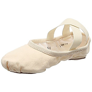 So Danca Women's Ankle Strap Ballet Shoe, Pink, 6.5