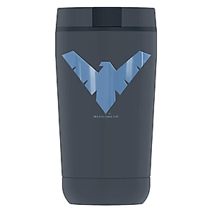 THERMOS Batman Nightwing Logo, GUARDIAN COLLECTION Stainless Steel Travel Tumbler, Vacuum insulated & Double Wall, 12oz