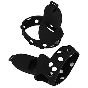 VR Controller Handle , Silicone Handle Protective Sleeve Adjustable for Quest 2(black)