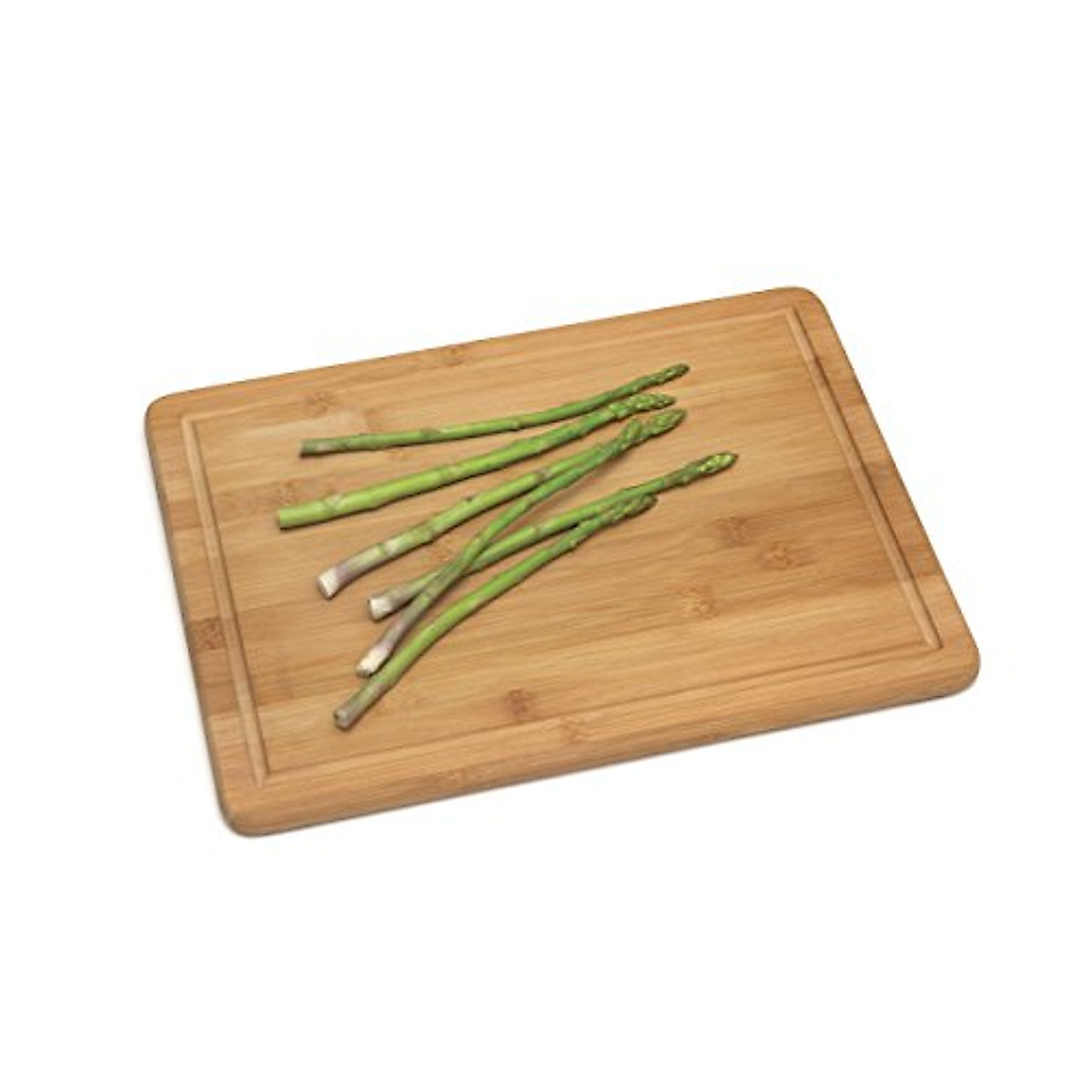 Lipper International Bamboo Wood Kitchen Cutting and Serving Board with Non-Slip Cork Backing, Large, 15-3/4" x 11-3/4" x 5/8"