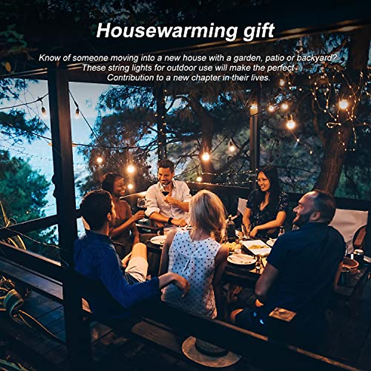 CHARON String Light Poles for Outdoor String Lights - 2 Pack 9 FT Pole & Bracket Kit for Deck or Patio Railing - Garden, Backyard, Patio Lighting Stand for Parties, Wedding