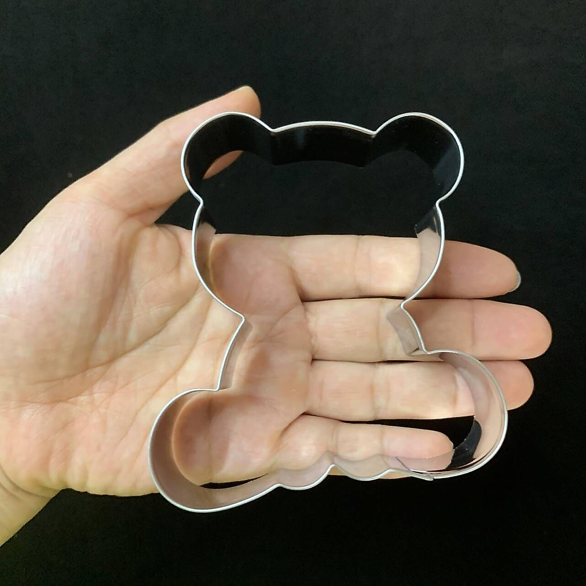 LUBTOSMN Bear Cookie Cutter-3.5 Inch-Diswasher Safe-Biscui Cookie Cutter Fondant Mold for Baking