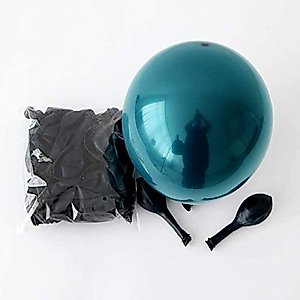 50PCS 12inch Dark Teal Blue Balloon Double-stuffed Dark Turquoise Balloon Wedding Baby Shower Birthday Party Decoration