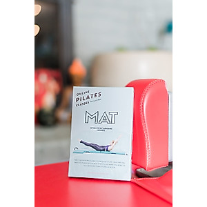 OnlinePilatesClasses Mat Pilates Workout Cards with Video Tutorials, 42 All-Level Exercise Flash Cards Ideal for Yoga, Abs, Core Workouts and Fitness Enthusiasts, No Equipment Needed