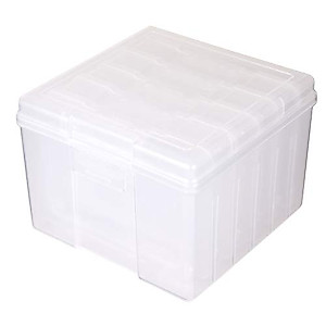 ArtBin 6947ZZ Photo & Craft Organizer Set, Large Box with [5] Plastic Storage Cases Inside, Clear