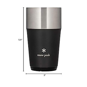 Snow Peak Shimo Tumbler 470 Black One Size