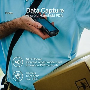MEFERI ME40K Android 12 Barcode Scanner with Pistol Grip, Equip SE4710 Zebra Scanner Engine, 5180mAh, PDA Handheld Mobile Computer Snapdragon Octa-core CPU, 4G BT WiFi GPS NFC