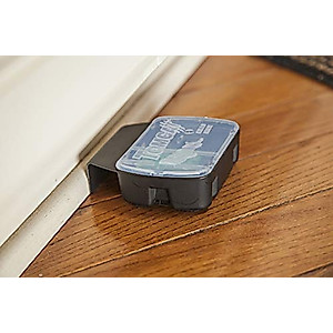 Tomcat Mouse Killer Child Resistant, Refillable Station with Clear Lid for Easy Monitoring, 1 Bait Station and 8 Refills