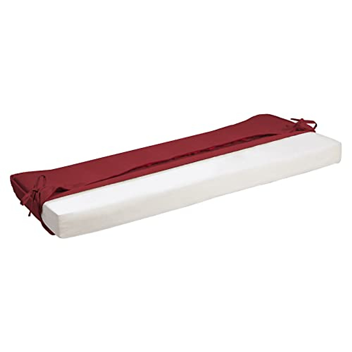 Arden Selections Outdoor Bench Cushion 18 x 46, Caliente Red