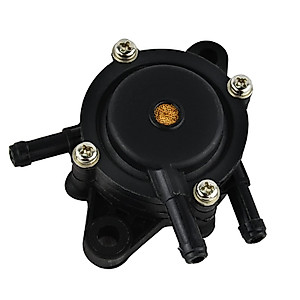 OakTen Air Filter Oil Filter Spark Plug Fuel Pump Pack with B-S 697014 492932S 491055S for John Deere LA115 LA105 LA110 LA100 L100 L105 L107 L108 Lawn Mower