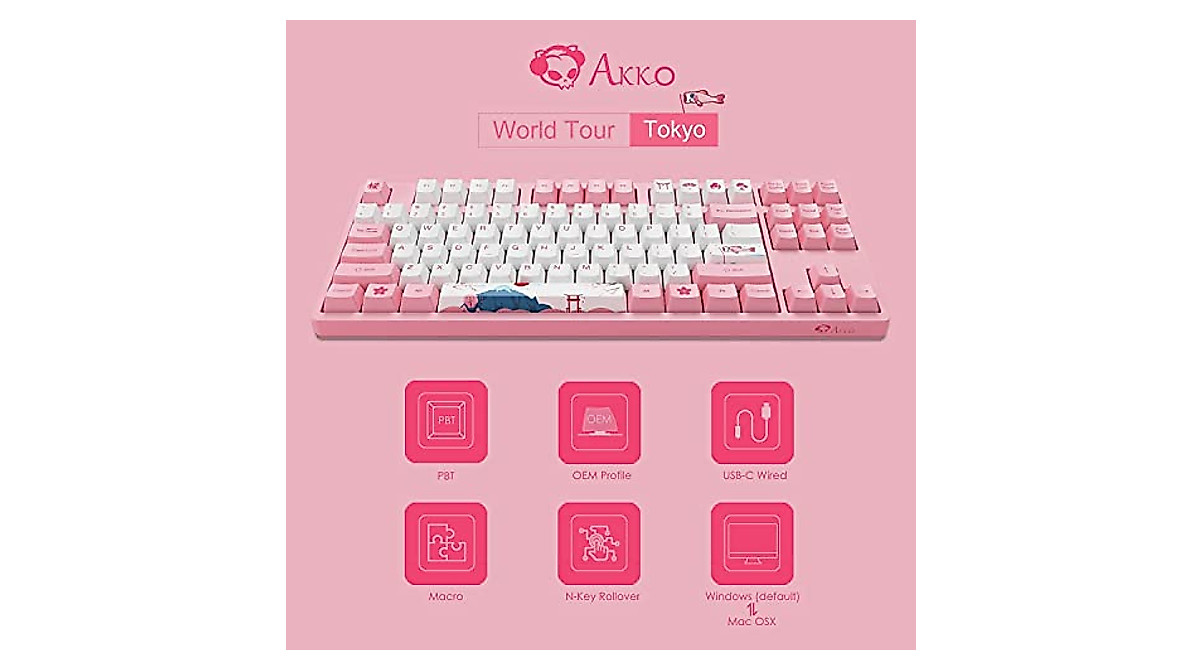 Akko TKL Gaming Mechanical Keyboard - Cream Yellow Switch