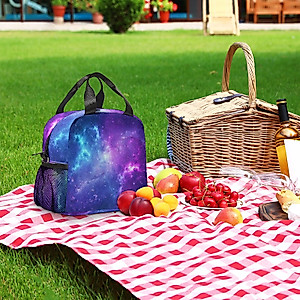 Gtonpum Lunch Bag for Kids, Cute Insulated Lunch Box with Adjustable Shoulder Strap, Reusable Thermal Lunch Tote Cooler Bag with Side Pockets for Girls Adult Women School Work Outdoor (Dragonfly)