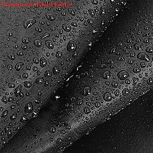 UCARE Outdoor Steel Patio Fireplace Cover Waterproof 420D Oxford Square Hexagon Pagoda Fire Pit Fireplace Dust Covers with Drawstring