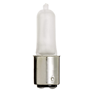 Satco S1982 Bayonet Light Bulb in White Finish, 2.94 inches, 1 Count (Pack of 1), Frosted