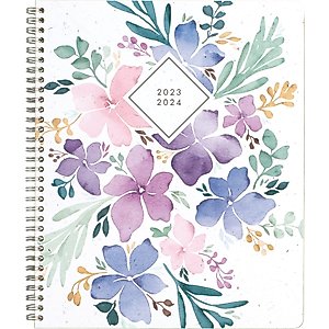 Cambridge greenpath Academic Year Weekly/Monthly Planner, greenpath Art, 11 x 9.87, Floral Cover, 12-Month (July to June): 2023 to 2024