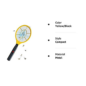 DEVOGUE® Electric Fly Swatter Bug Zapper Battery Operated Flies Killer Indoor & Outdoor Pest Control Mosquito and Insect Catcher Racket