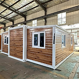 Refabricated 20ft Office Container Expandable Folding House Foldable Modular Home- Efficient Space Utilization,Prefabricated Container House with Long-Term Durability