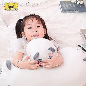 AIXINI 8 inch Cute Panda Plush Stuffed Squishy Animal Cylindrical Body Pillow,Super Soft Cartoon Hugging Toy Gifts for Bedding, Kids Sleeping Kawaii Pillow