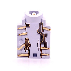 Deal4GO Original Replacement 3.5mm Headphone Jack Audio Socket for Xbox One Elite Controller 1697 & 1698 Headset Port White (Long Version)