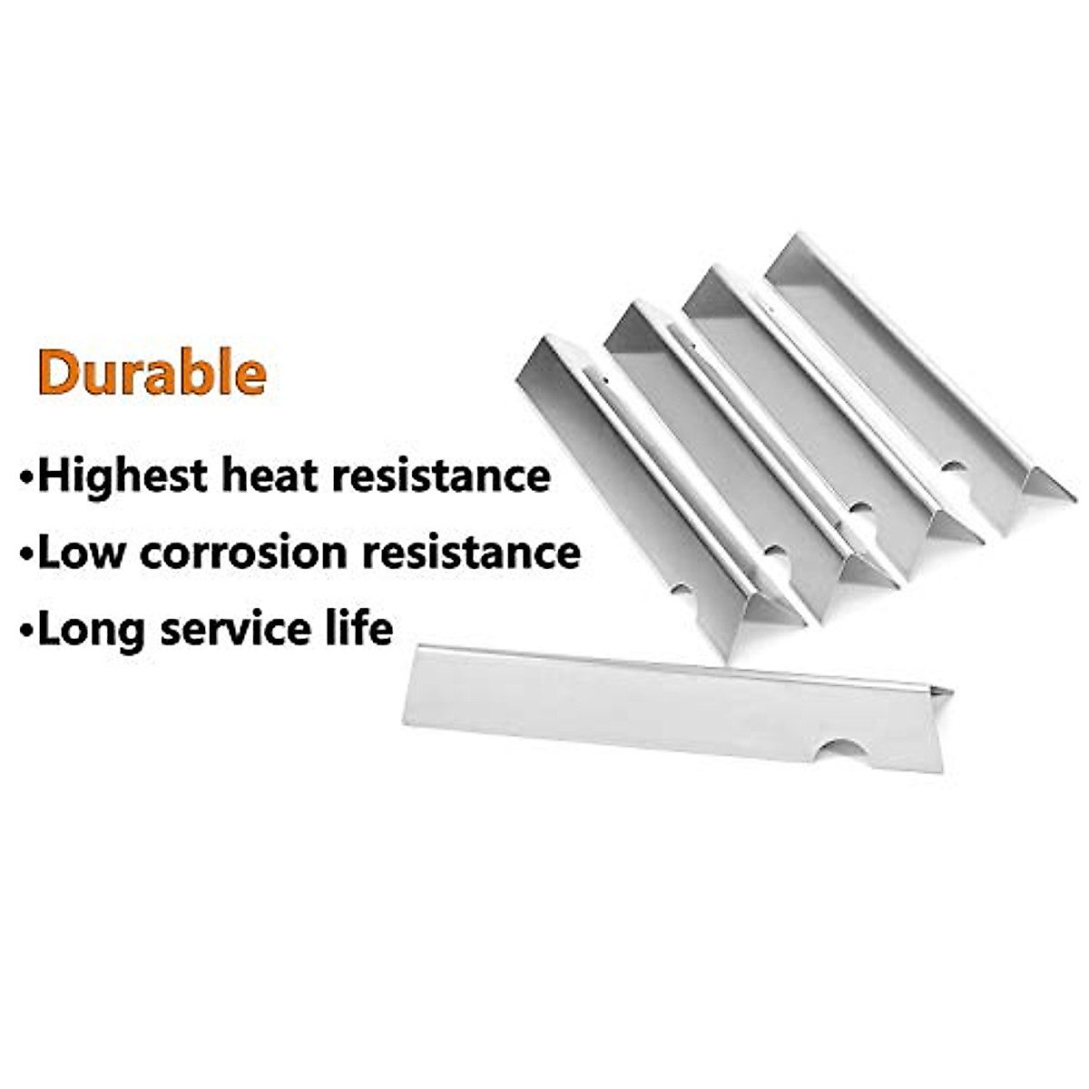 DELSbbq 66032 67095 66795 Flavorizer Bars for Weber Genesis II 300 Series, Replacement Part for Weber Genesis II E-310 E-330 E-335 S-310 LX E-340 Gas Grill, Stainless Steel