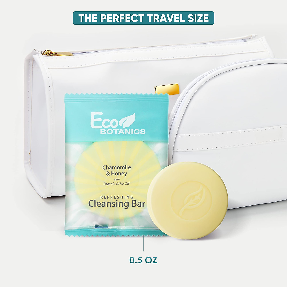 Eco Botanics Travel-Size Hotel Cleansing Bar Soap 0.5 oz (Case of 100)