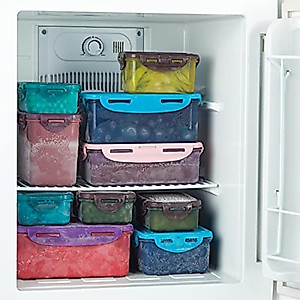 Lock & Lock ECO Food Storage Airtight Container Set with Lids, BPA Free, Round, 6 Piece, Assorted Colors