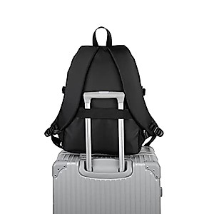 Allviper Fashion School Schoolbag Roomy Laptop Backpack for Girl and Boy Travel Daypack Black