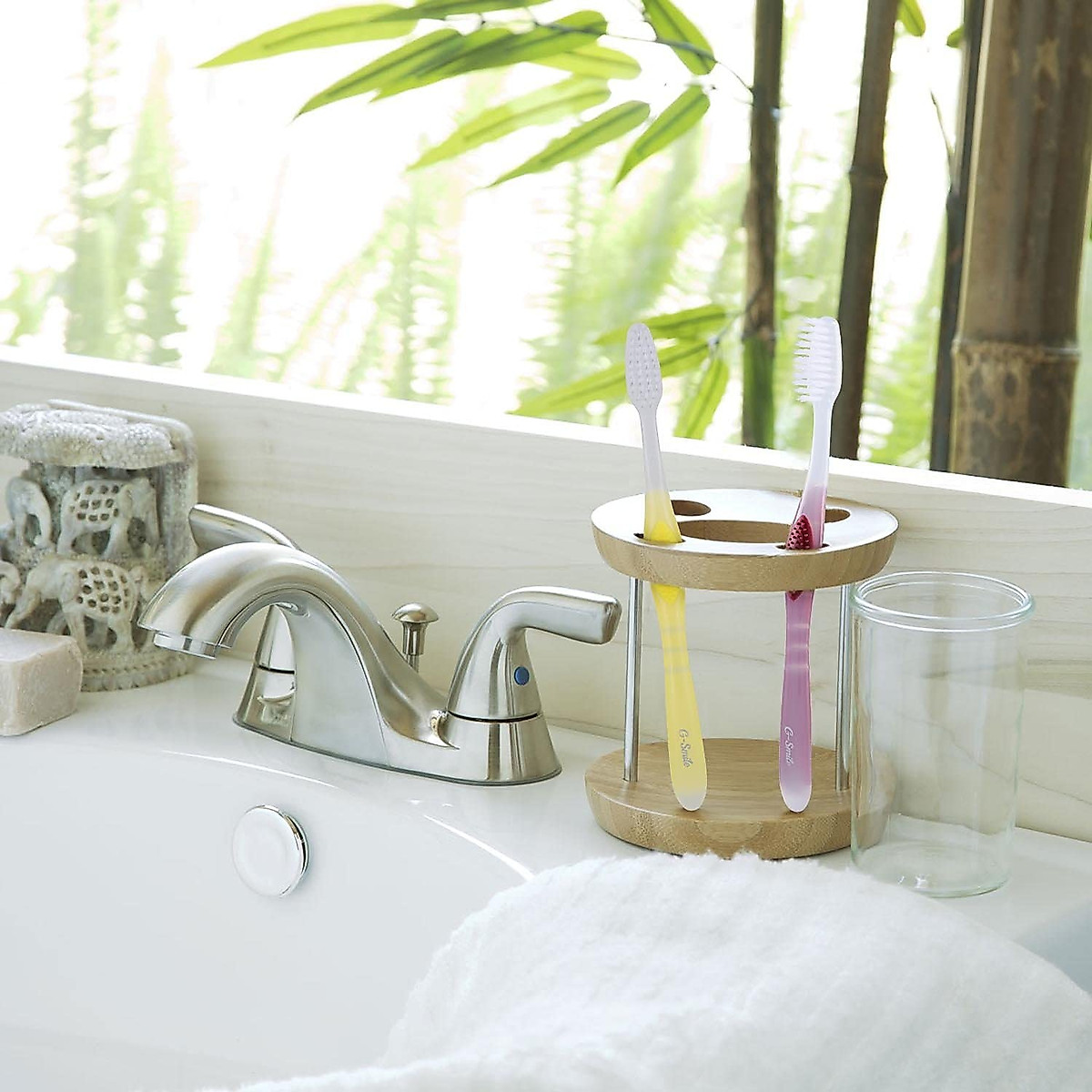 G-Smile Adult Advanced Toothbrush, Compact Head & Comfort Grip Handle, Soft Bristles for Deep Cleaning and Whitening, Colors Vary, Value Pack Toothbrushes (24 Counts, Extra Soft)