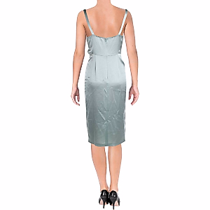 Jill Jill Stuart Womens Satin Twist-Front Slip Dress Green 8