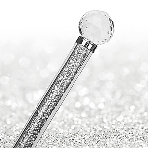 Qiuhome Crystal Paper Towel Holder Countertop Bling Silver Paper Towel Holder Stand