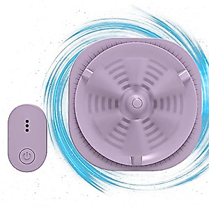 xiaoguozi Portable Mini Washing Machine,Mini Ultrasonic Washing Machine Turbine Small Washers with USB,Mini Washer Automatic Turbine Washer for Cleaning Sock, Underwear, Small Rags