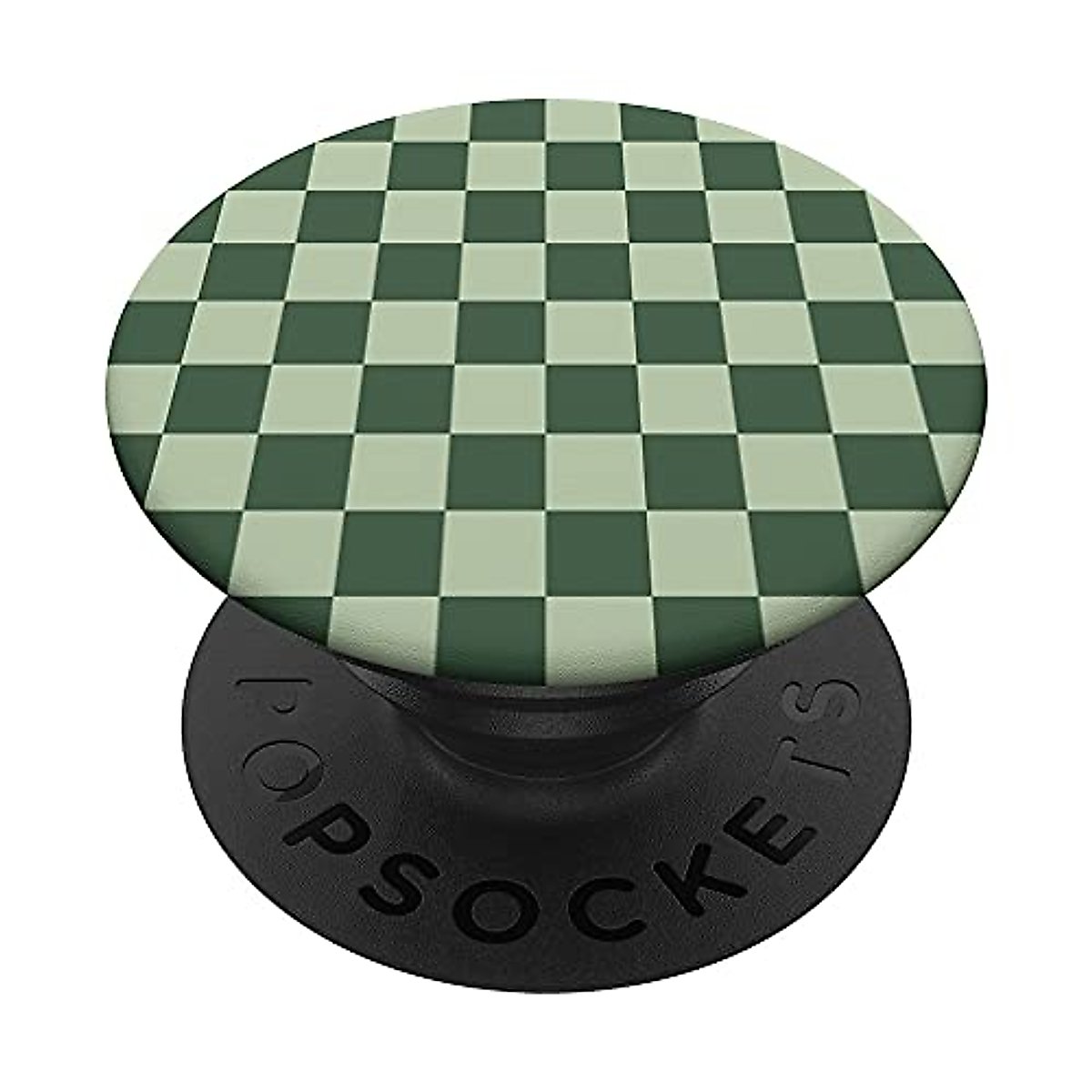 Sage Green Checkered Checkerboard Pattern PopSockets Swappable PopGrip