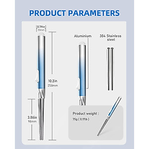 IROJEEF Autosticks Chopsticks Metal Chopsticks Set Chopsticks Reusable kids Chopsticks Press Chopsticks Beginner Chopsticks Easy Chopsticks Super portable Easy to Clean (Blue)