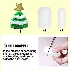 ZHIEND Banana Hats Set,Cover for Bananas, Banana Silicone Cap For Preservation Fresh (Christmas Tree)