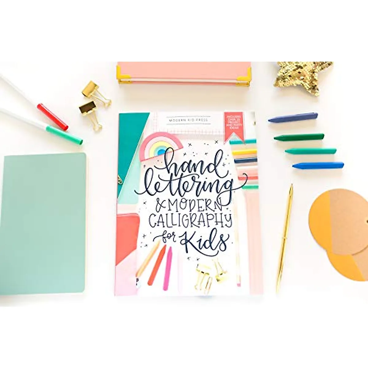 Hand Lettering and Modern Calligraphy for Kids: A Fun Step by Step Guide and Practice Workbook for Beginners and Children Ages 8 and up