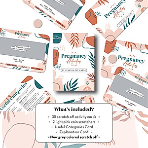 Astralux 35 Fun Scratch Off Activities to do While Pregnant - Create Everlasting Memories of Your Pregnancy - Unique Gift for Expecting Mom