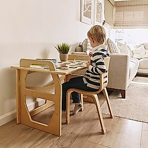 ECR4Kids StudyStation Desk, Kids Furniture, Natural
