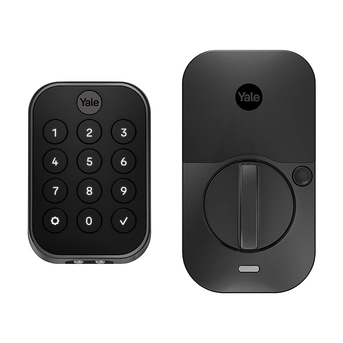 Yale Home Assure Lock 2 Deadbolt, Black Suede Keyless Entry Door Lock with Digital Touchscreen Keypad and Bluetooth Connectivity (No Wi-Fi), YRD430-BLE-BSP