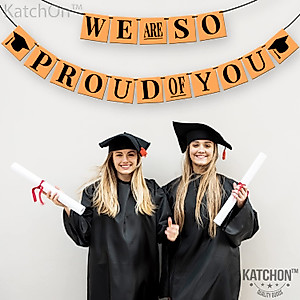 We Are So Proud of You Balloons - 16 Inch, Graduation Balloons | Black We Are So Proud of You Banner | Graduation Banner for Black Graduation Decorations,Army Party | Graduation Party Decorations 2023